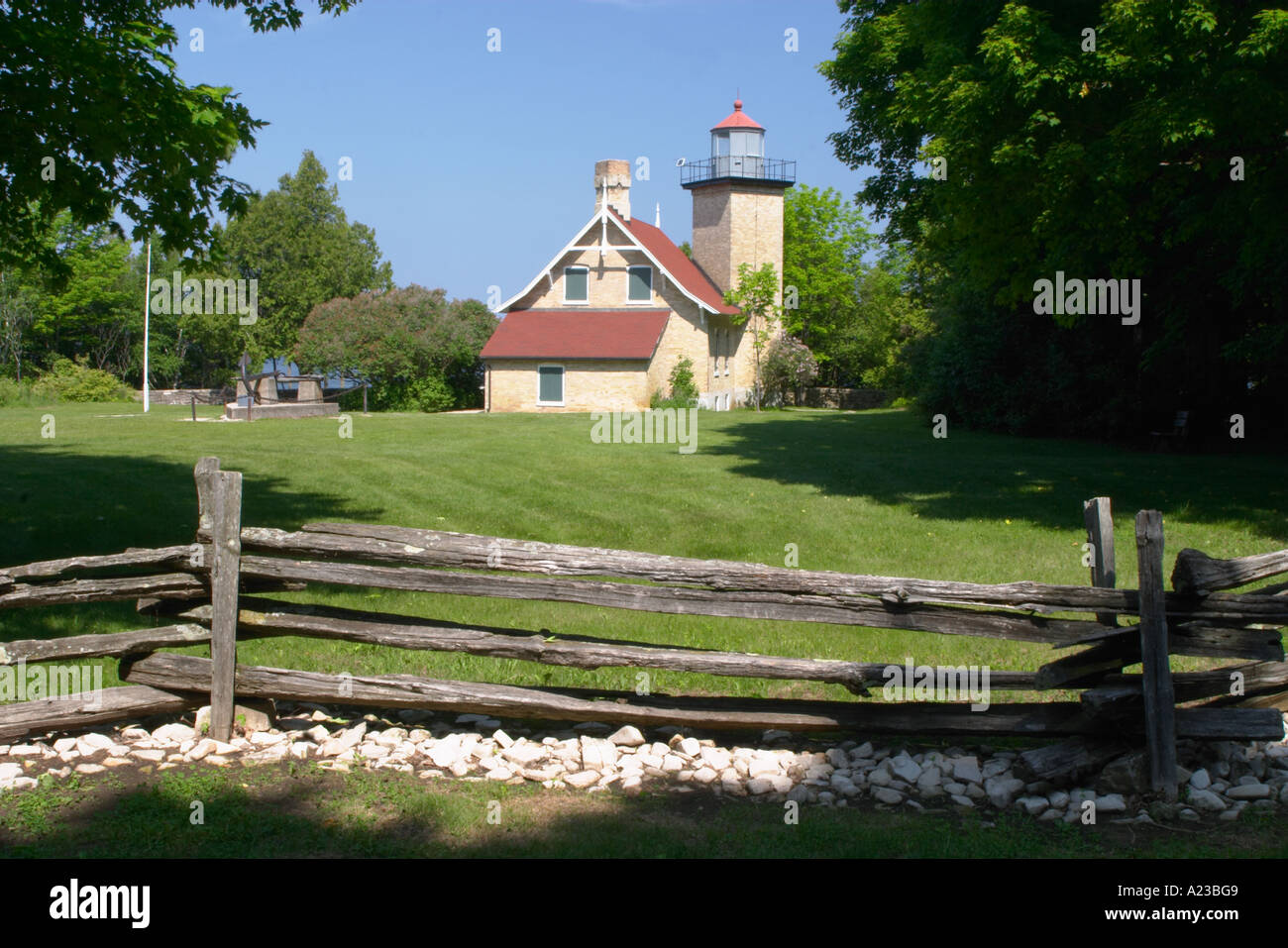 Eagle Bluff Lighthouse in Peninsula State Park Door County Wisconsin ...