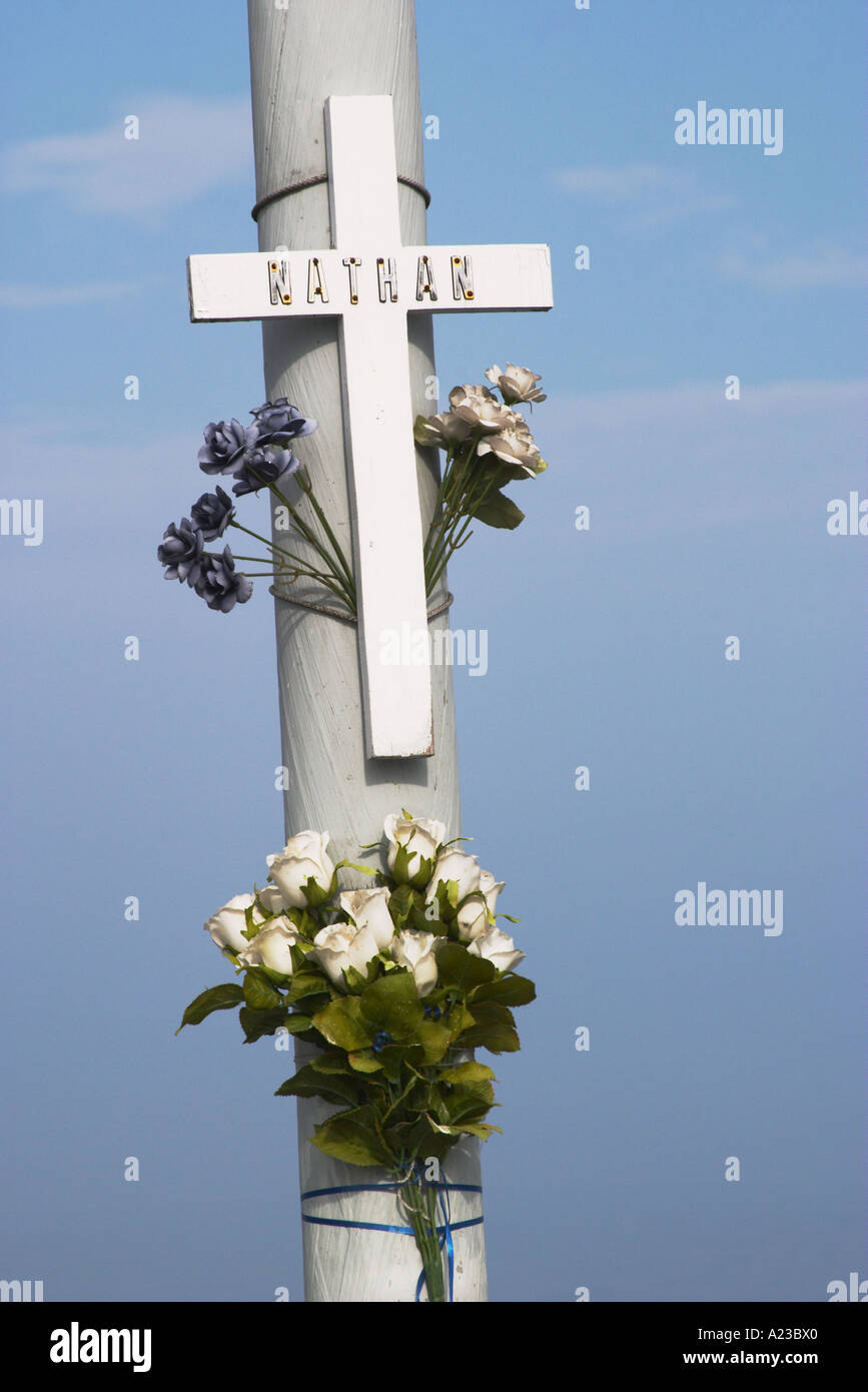 A Cross on a pole Stock Photo - Alamy
