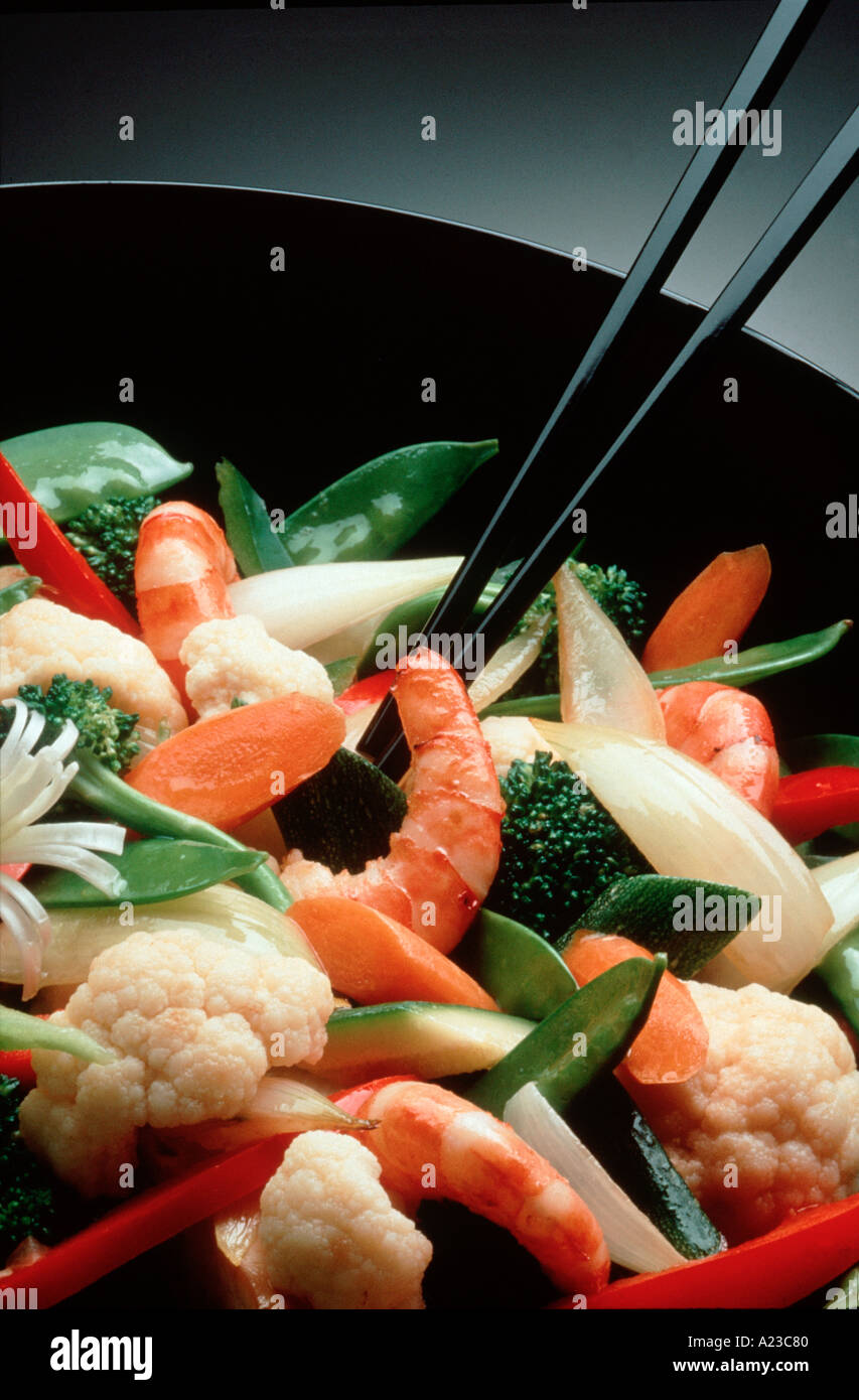 Asian wok chop sticks hi-res stock photography and images - Alamy