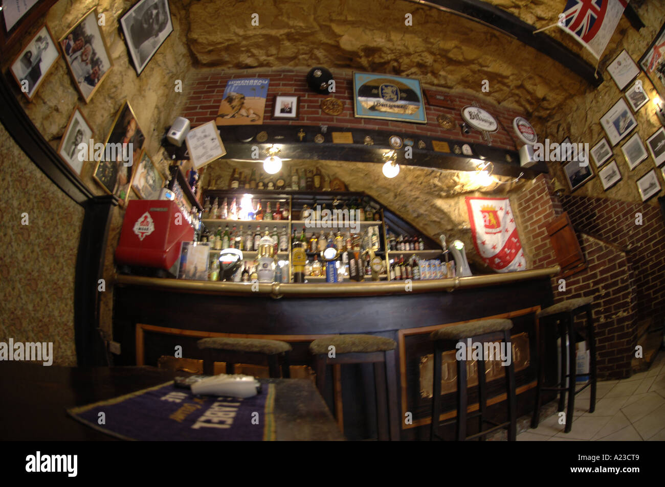 interior the pub last pub oliver reed english actor malta inside ...