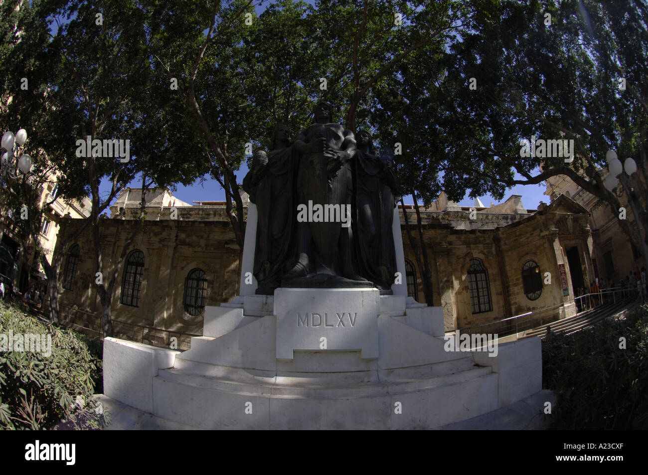 statue valletta malta Stock Photo - Alamy