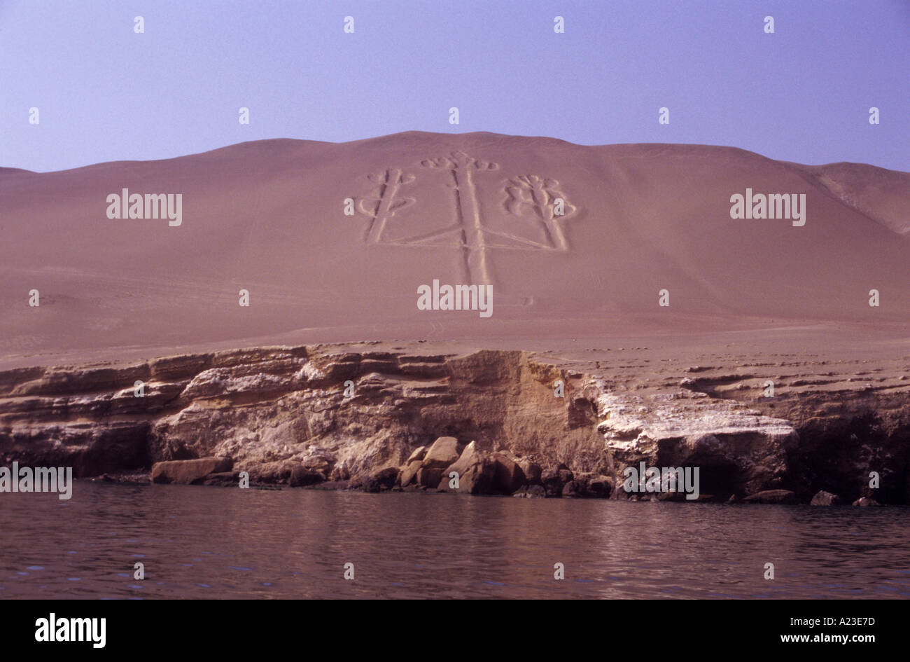 The Candelabro near Paracas Peru Stock Photo - Alamy