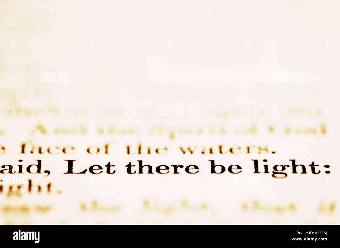 Let there be Light Stock Photo - Alamy