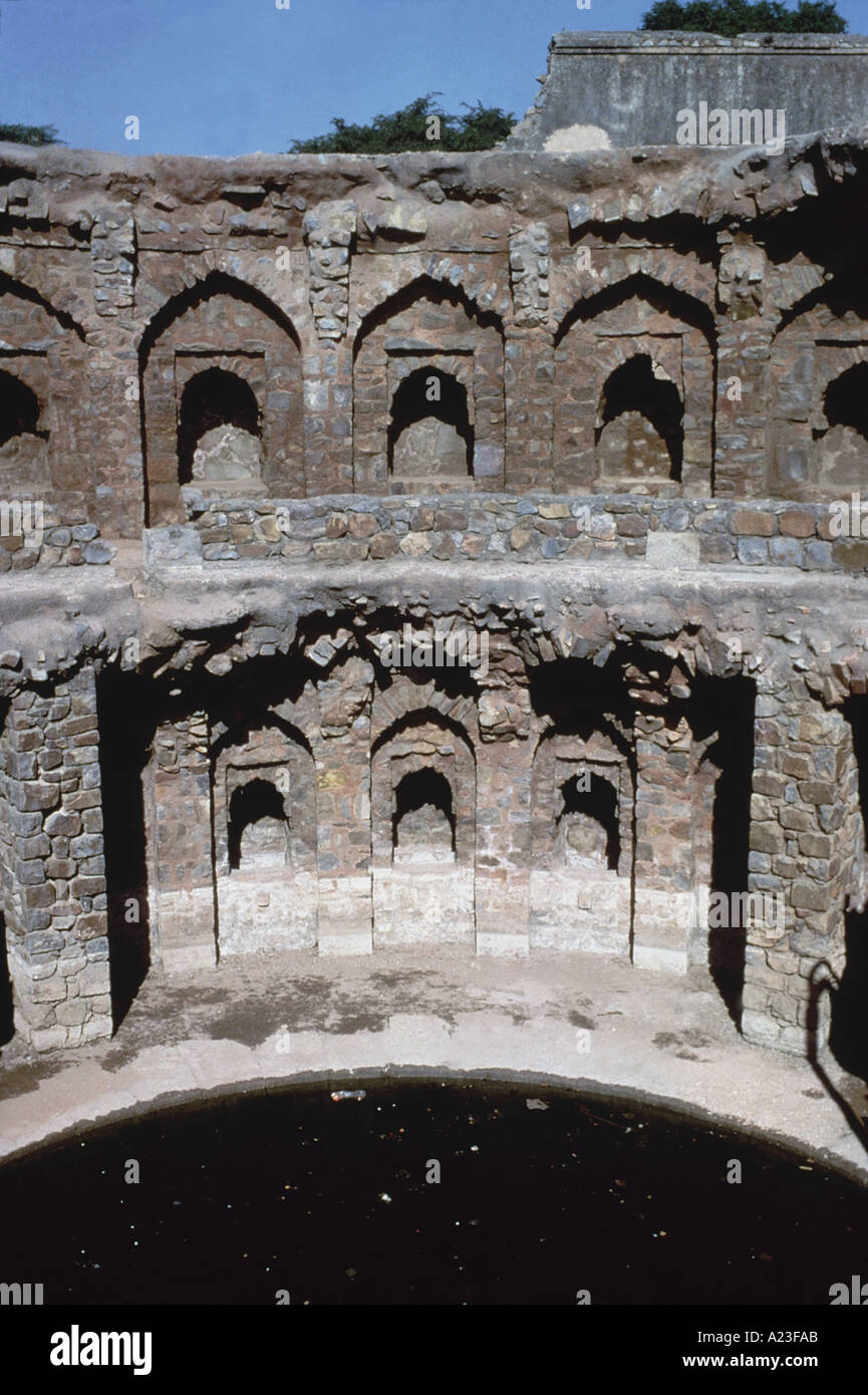 View of Baoli (step well). Firuzabad Kotal, Firuz Shah. Dated: Tughlug ...