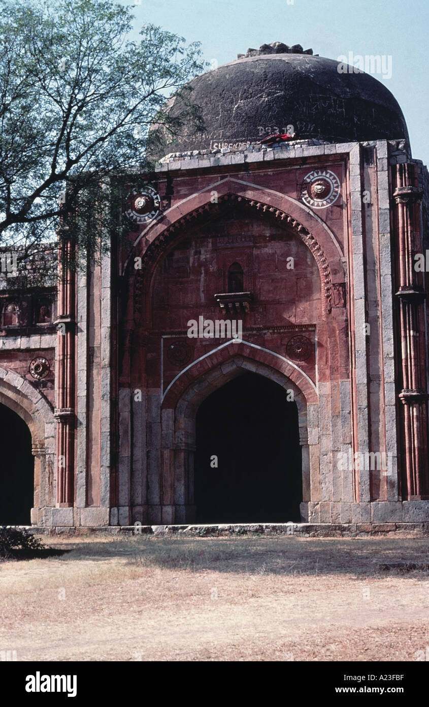Mehrauli Jamali Mosque and Tomb. Central bay of the east façade of the ...