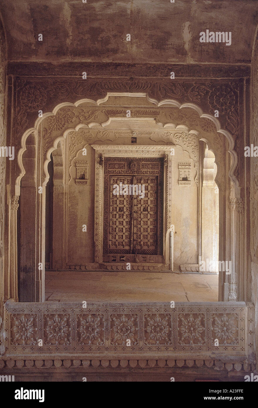 The interior of the Patuwa ki Haweli in Jaisalmer. Rajasthan, India ...
