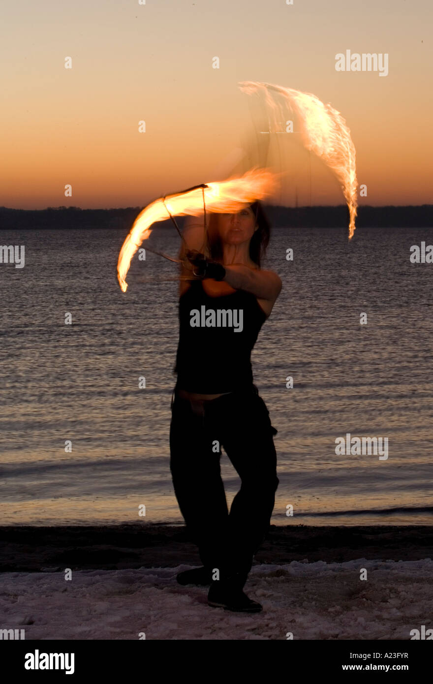 tinfire dancing with fire Stock Photo - Alamy