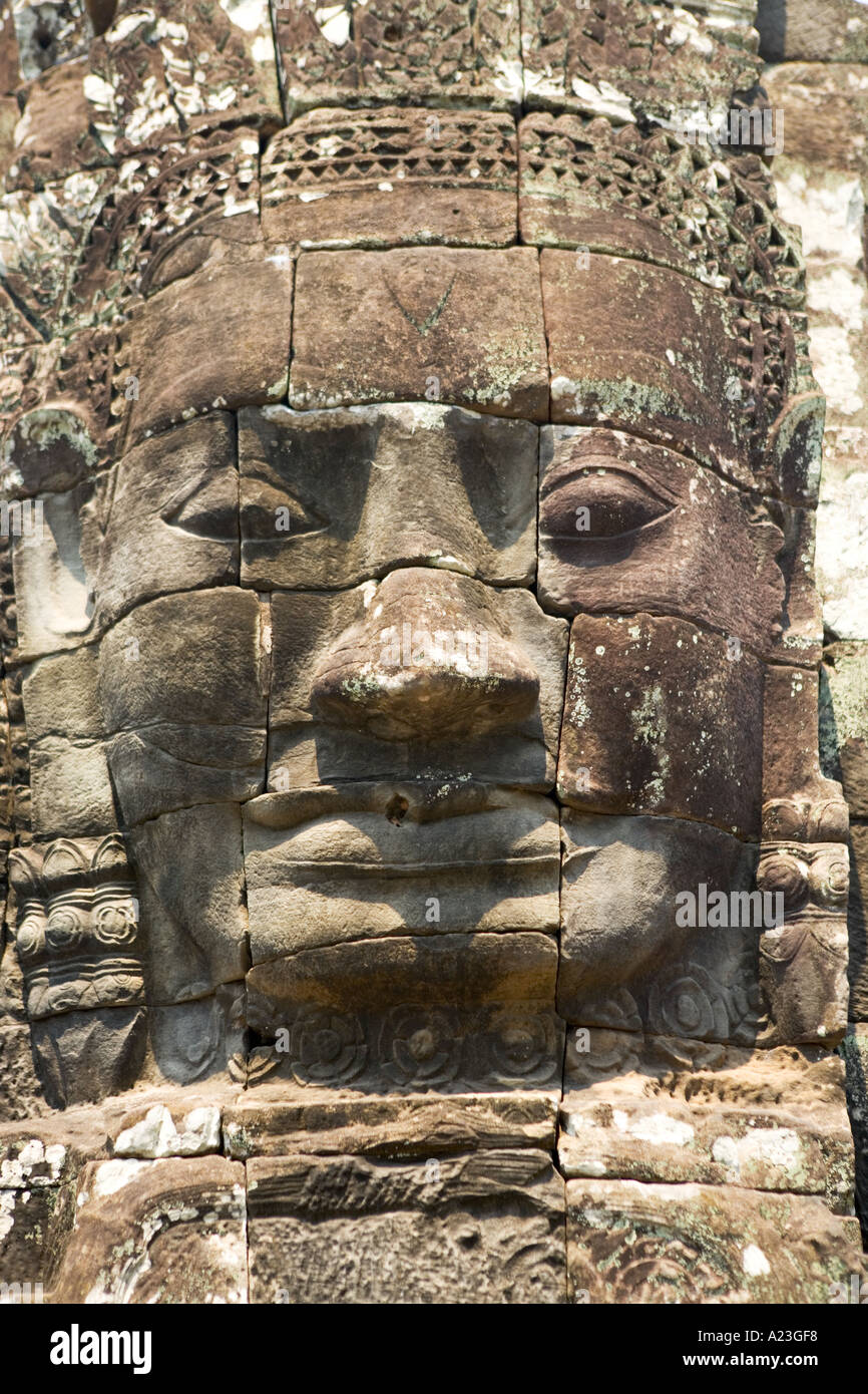 An Angkor Wat temple face carving Cambodia, Asia Stock Photo - Alamy