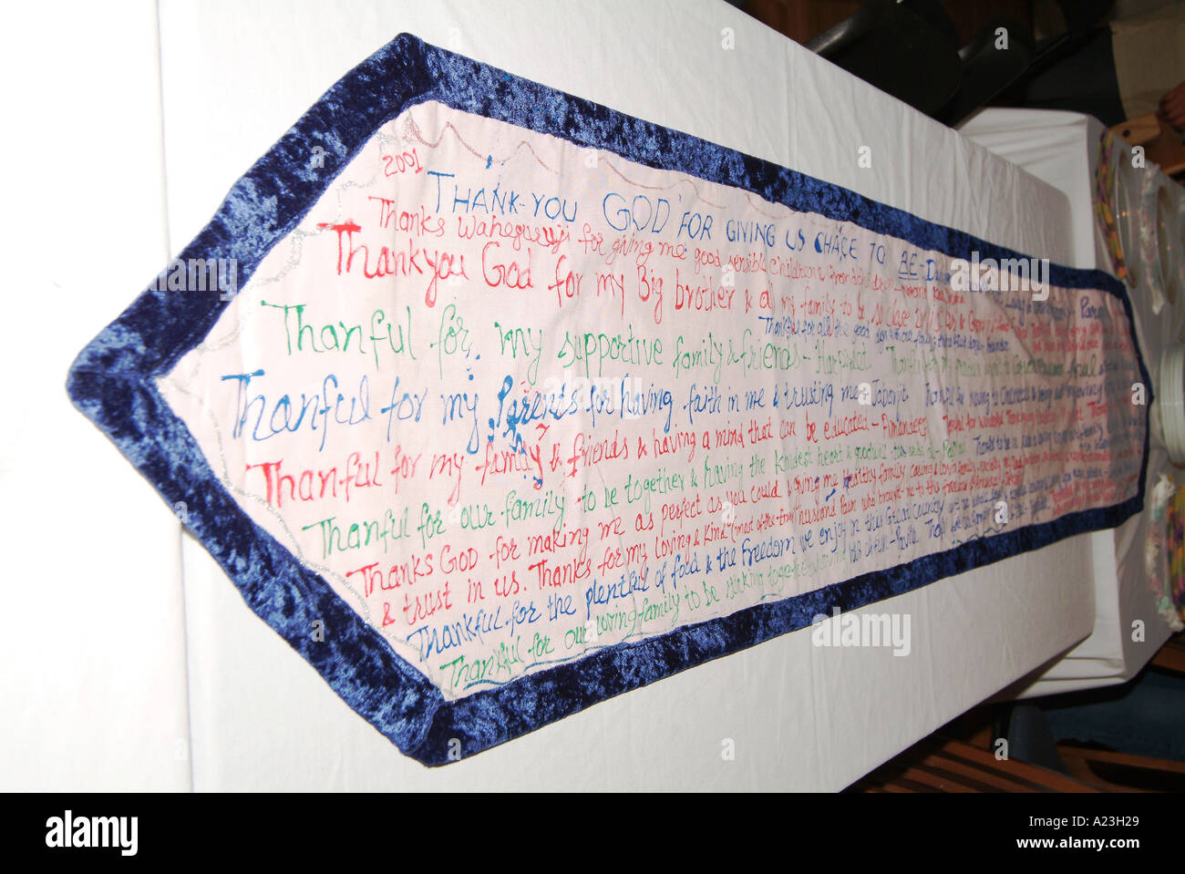 Thanks Giving Thanksgiving 2001 Stock Photo - Alamy