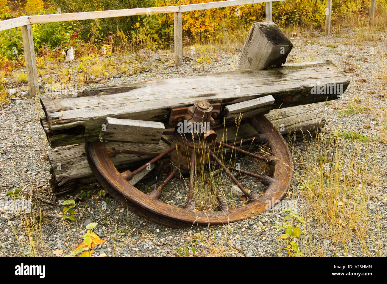 Elevator Lifting Top Wheel, Heritage Silver Trail Stock Photo - Alamy