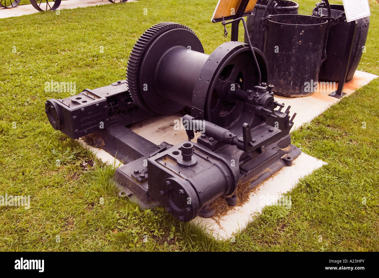 Mining Equipment, Heritage Silver Trail Stock Photo - Alamy