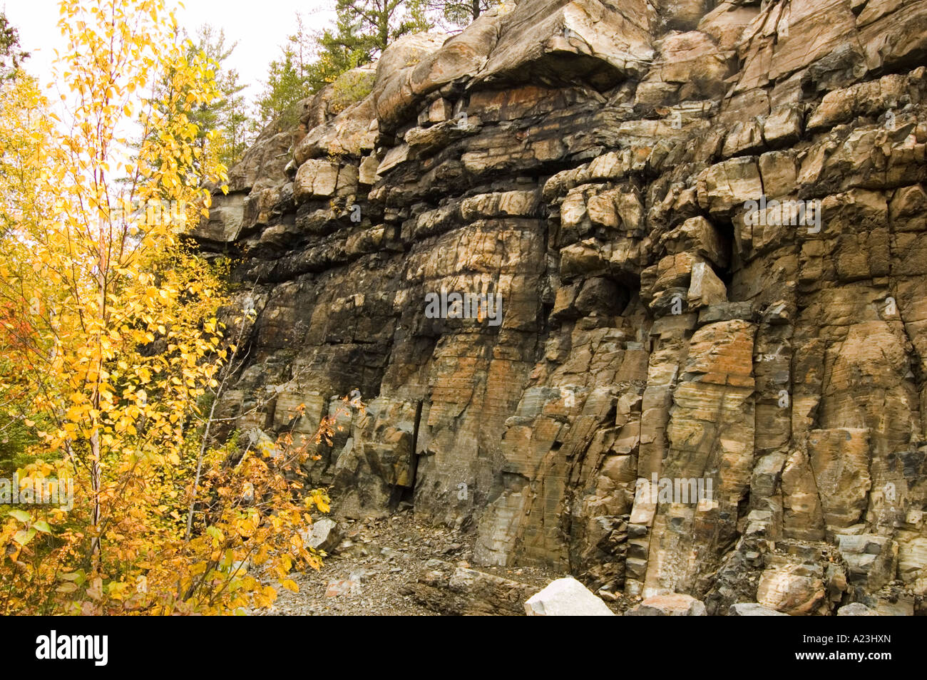 Heritage Silver Trail, Open Silver Mine Stock Photo - Alamy