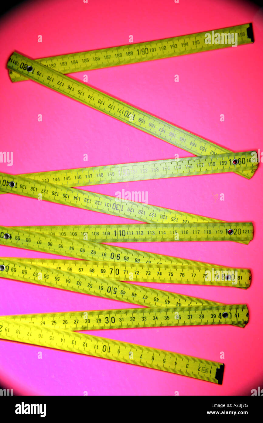 Folded folding rule hi-res stock photography and images - Alamy