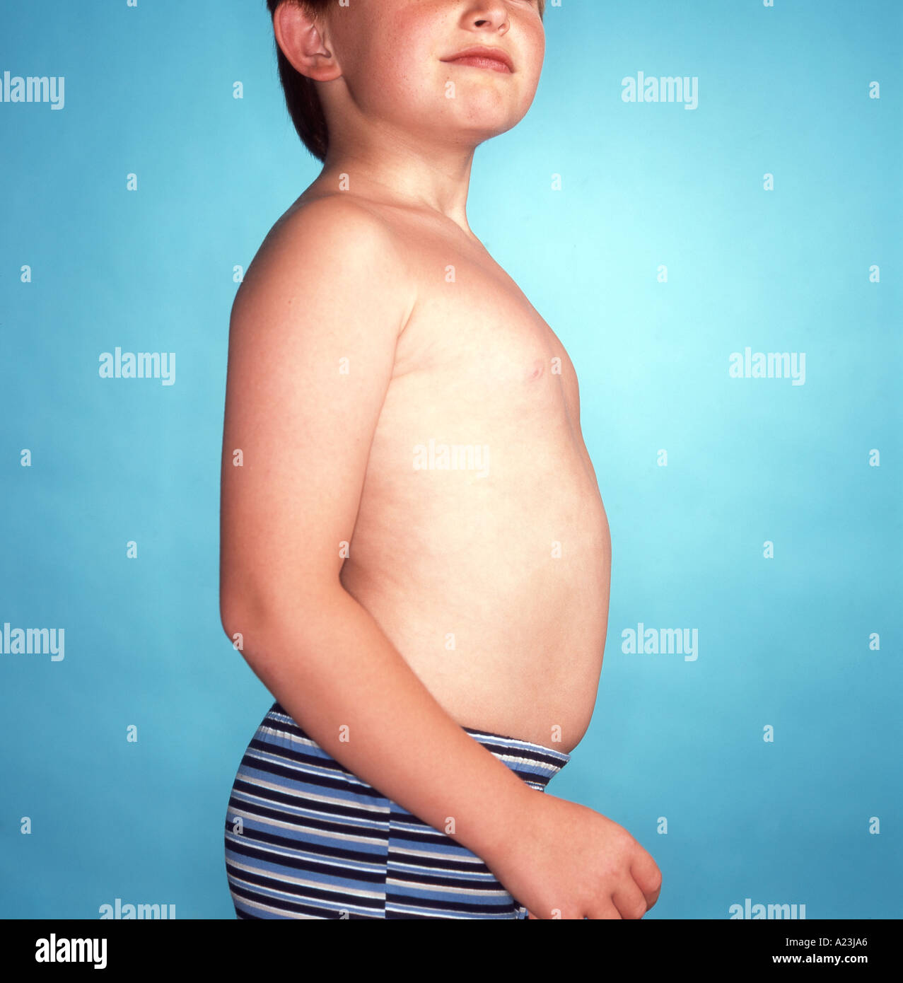 Slightly Overweight Boy