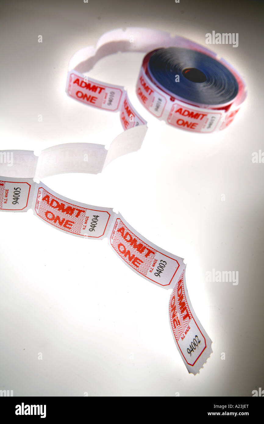 Roll of entry tickets hi-res stock photography and images - Alamy
