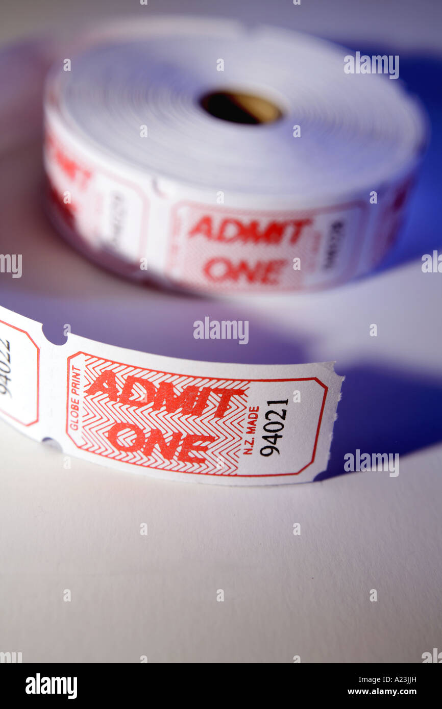 Roll of entry tickets hi-res stock photography and images - Alamy