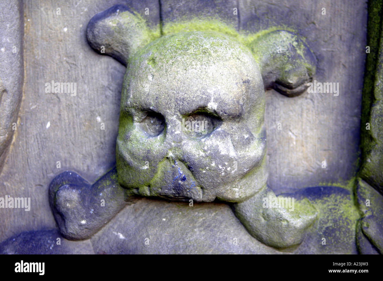 stone skull and crossbones pirates death gravestone german germany ...