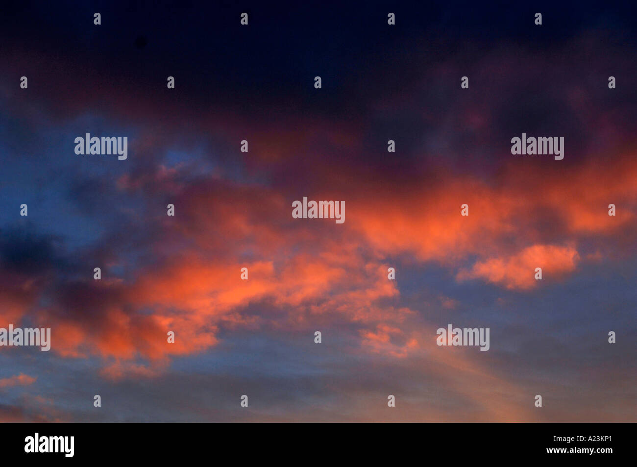 Red Sky At Night Stock Photo - Alamy