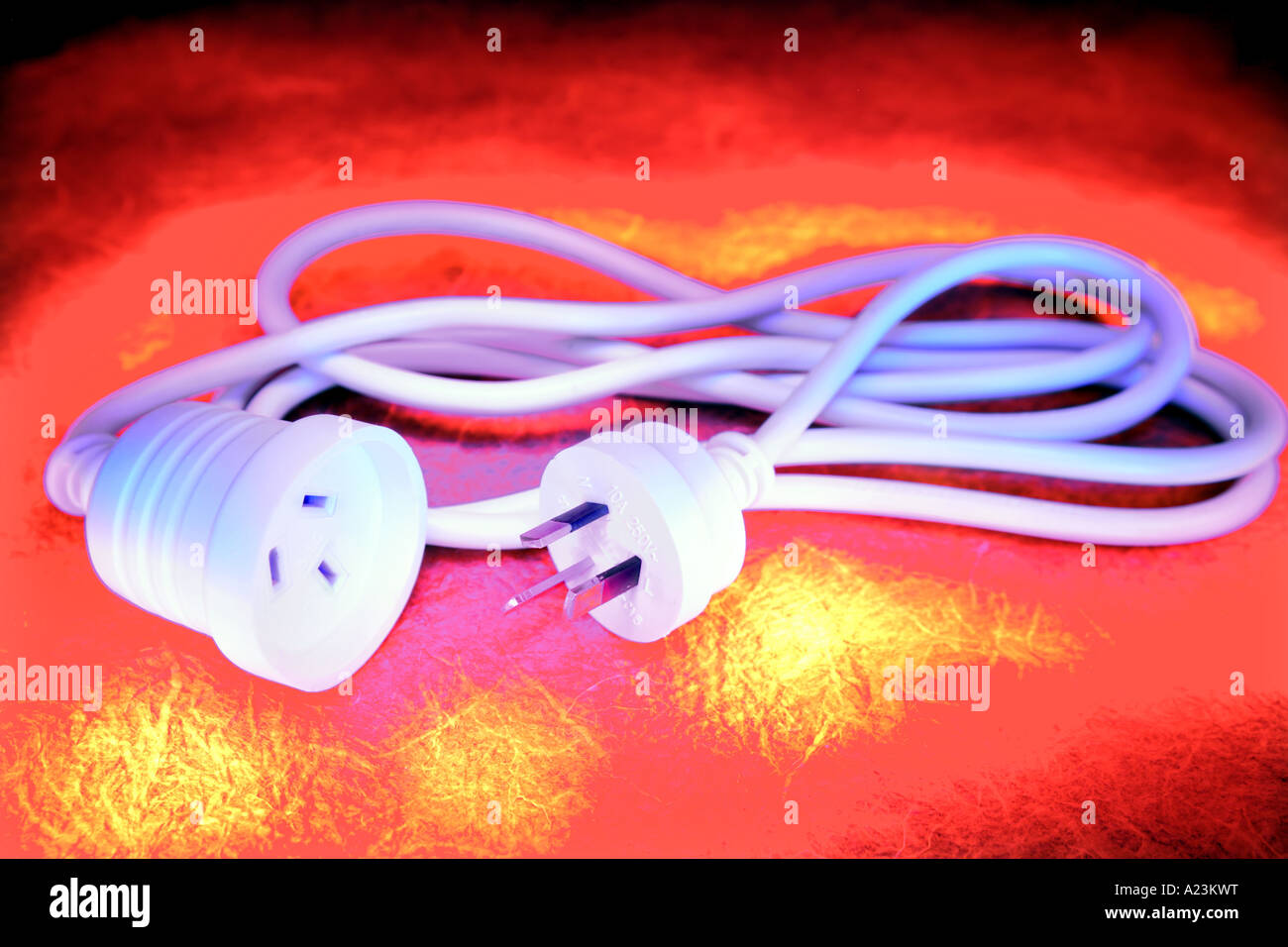 Electrical plugs and cord Stock Photo - Alamy