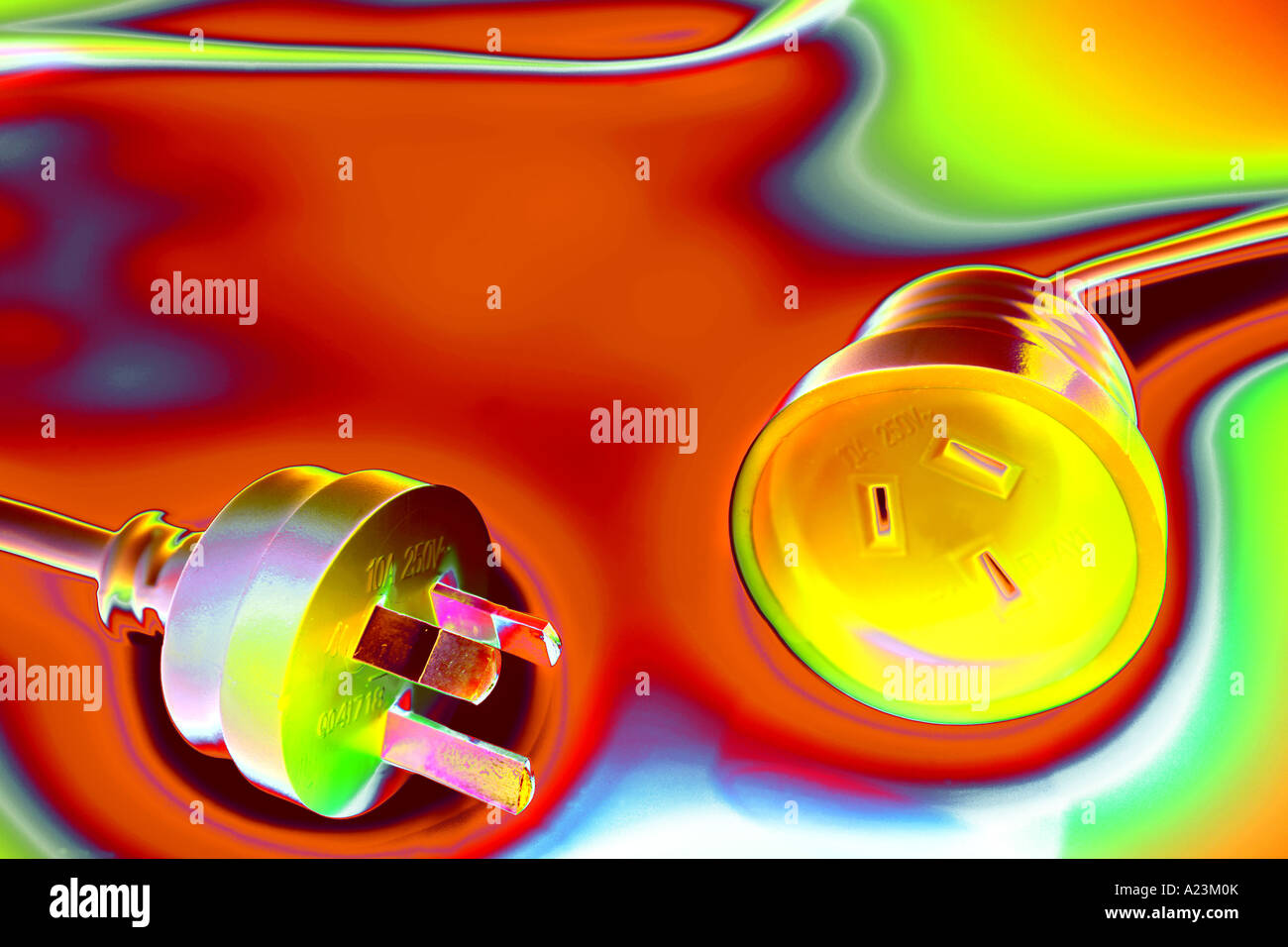 Electrical plugs and cord Stock Photo - Alamy