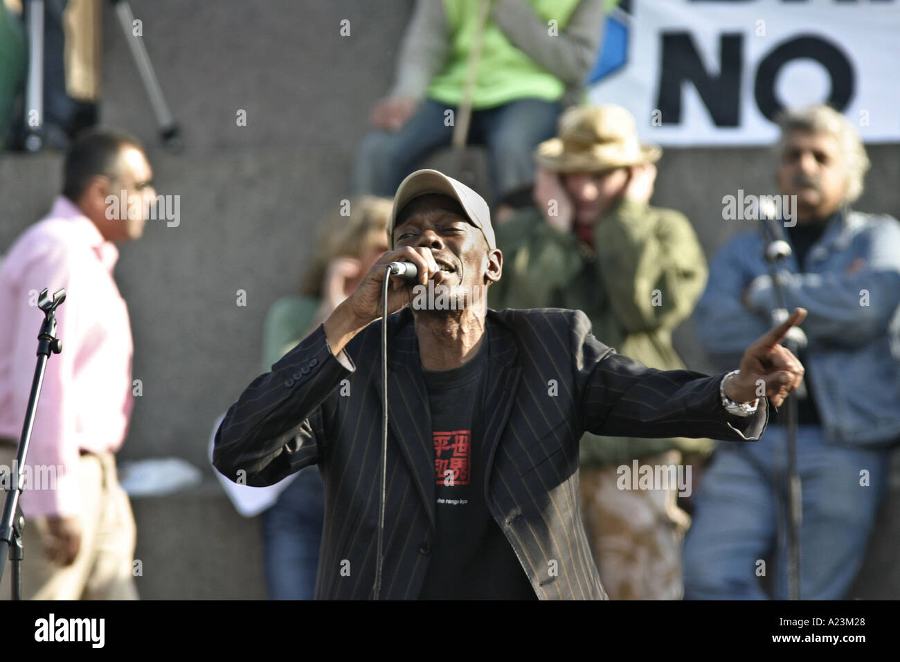 The singer Maxi Jazz from the pop group Faithless Stock Photo - Alamy
