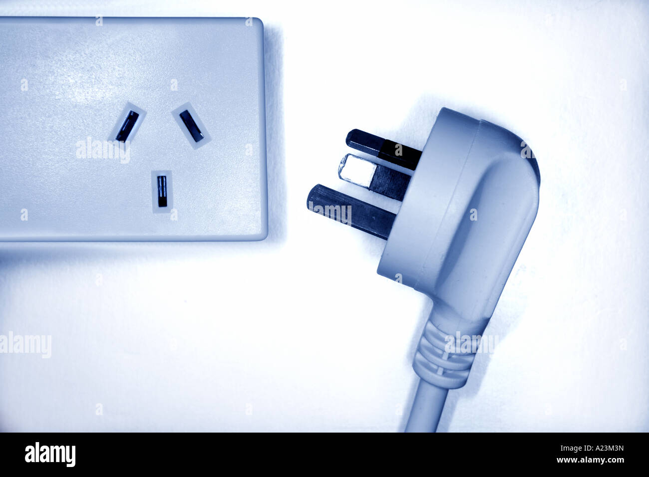 Electrical plug and powerboard Stock Photo - Alamy
