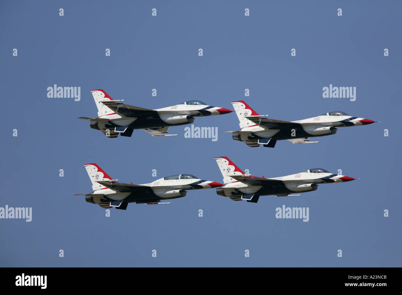 United States Air Force Thunderbird demonstration Stock Photo - Alamy