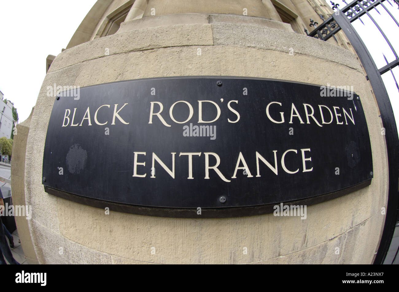 Black Rod's garden entrance houses of parliament palace of westminster ...