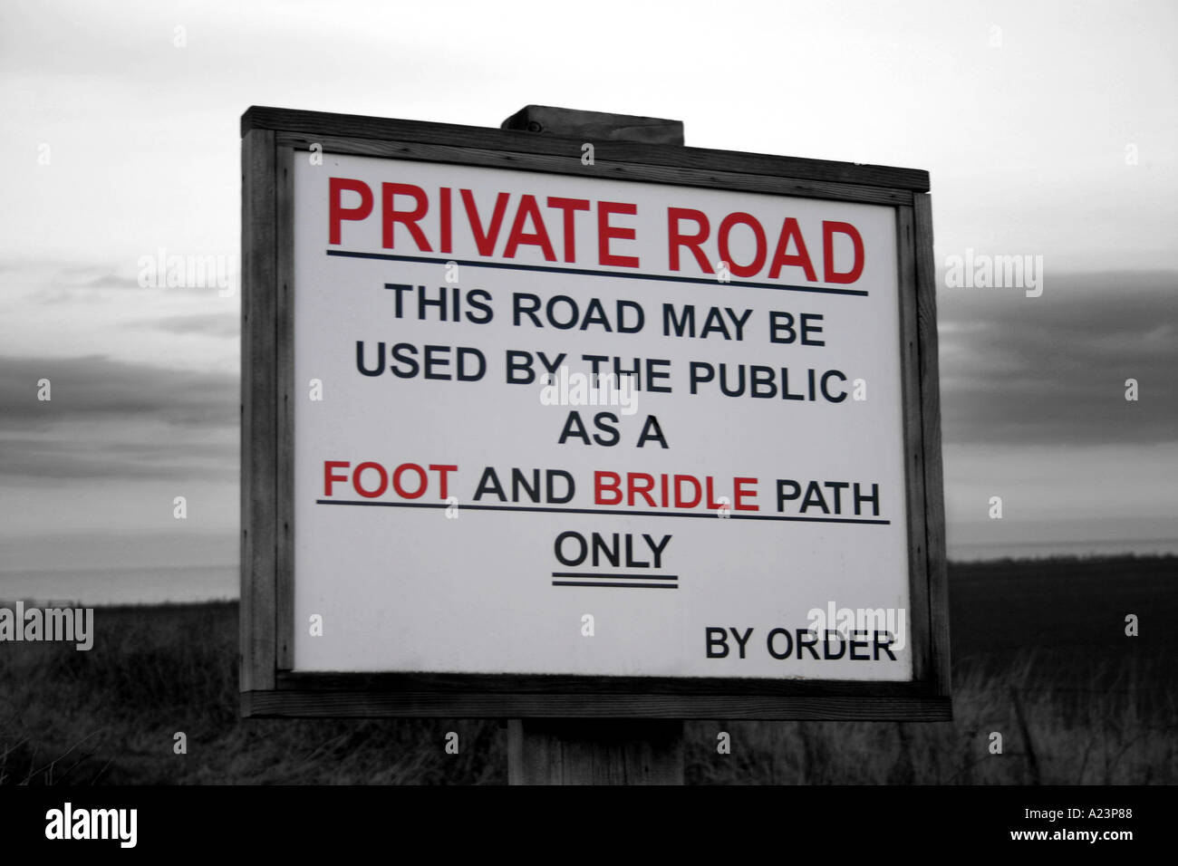 Private Road sign This road maybe used by the public as a foot and ...