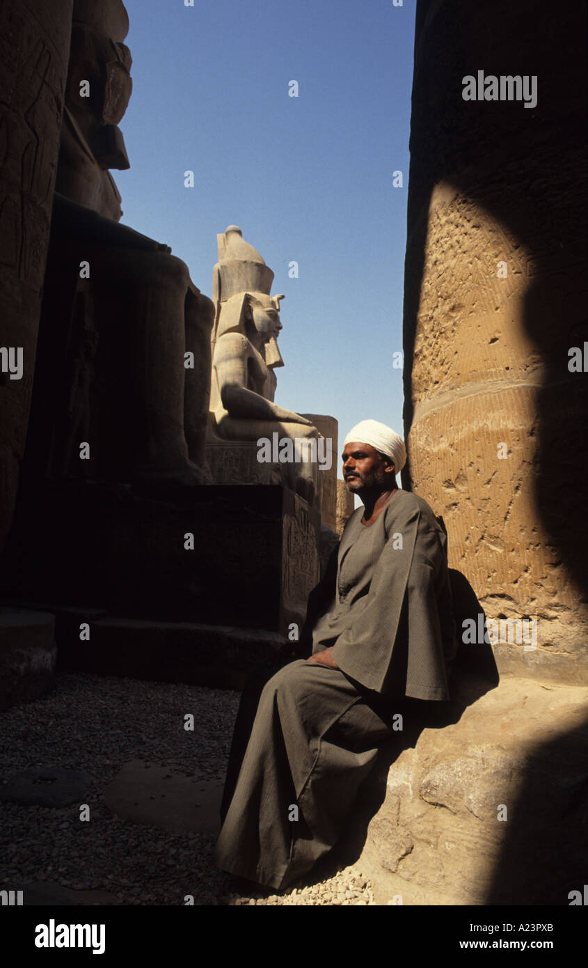 Inside Luxor Temple Egypt Stock Photo - Alamy