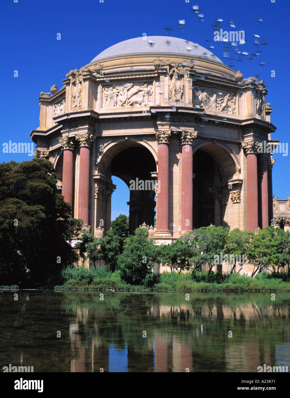 Palace of Fine Arts built for the Panama Pacific Exposition of 1915 San ...