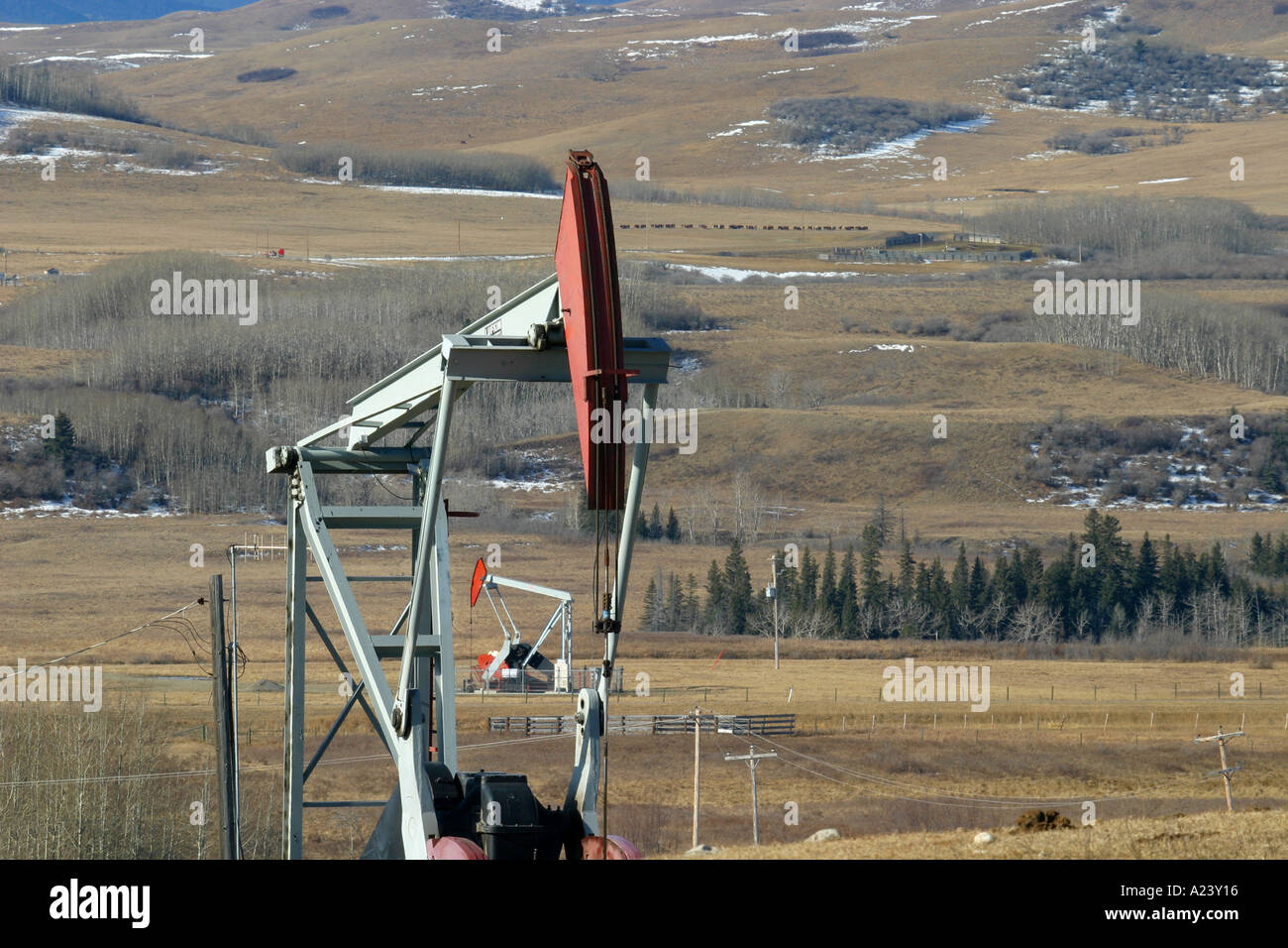 Oil and Gas Industry in Alberta Canada Stock Photo - Alamy