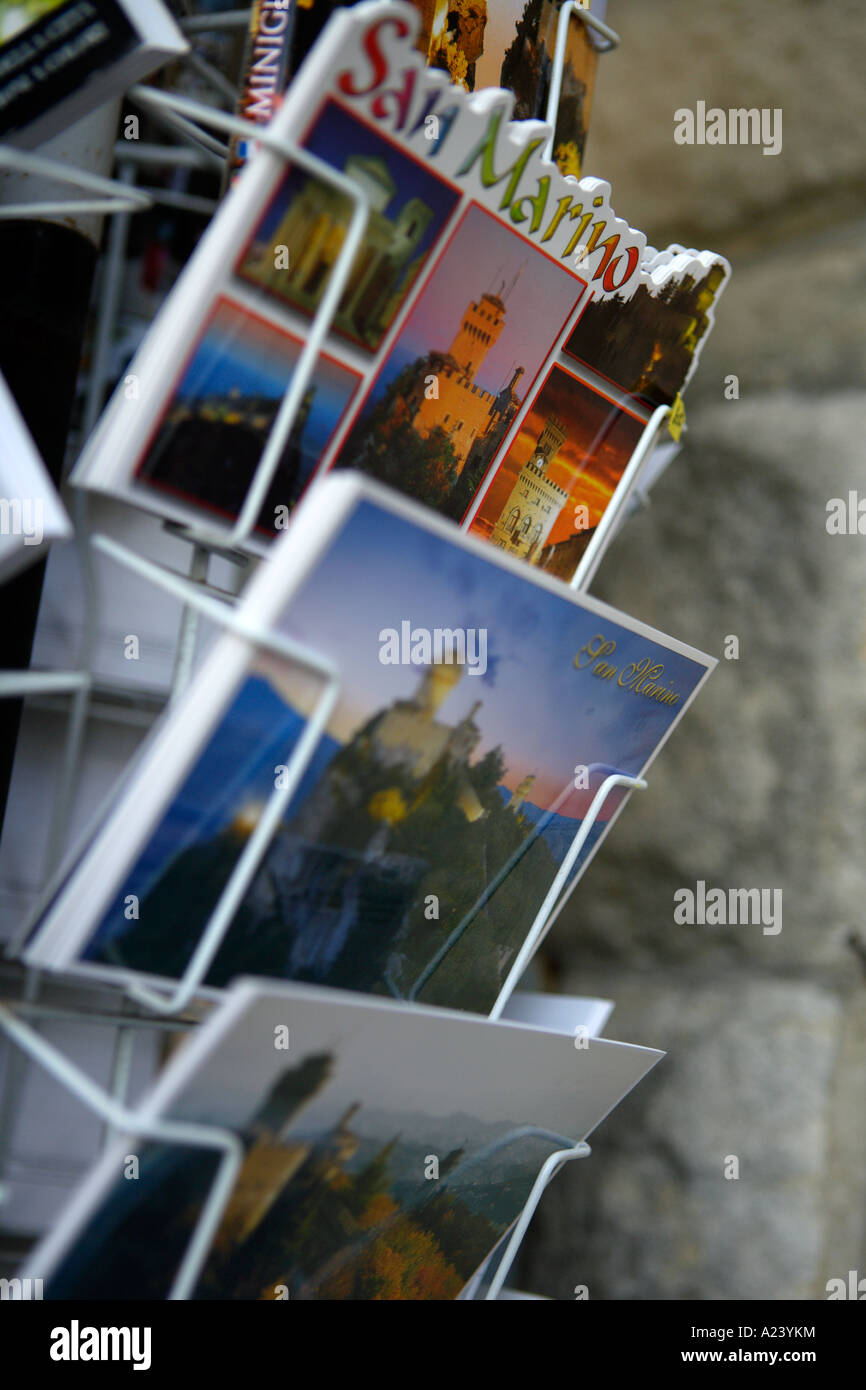 Picture Post Cards, San Marino, Emilia-Romagna, Italy Stock Photo - Alamy