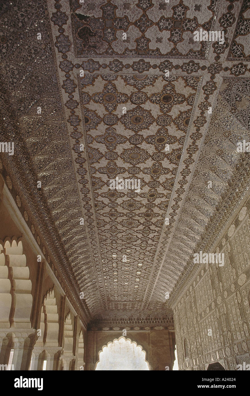 Sheesh mahal glass house palace fort design amber castle hi-res stock ...