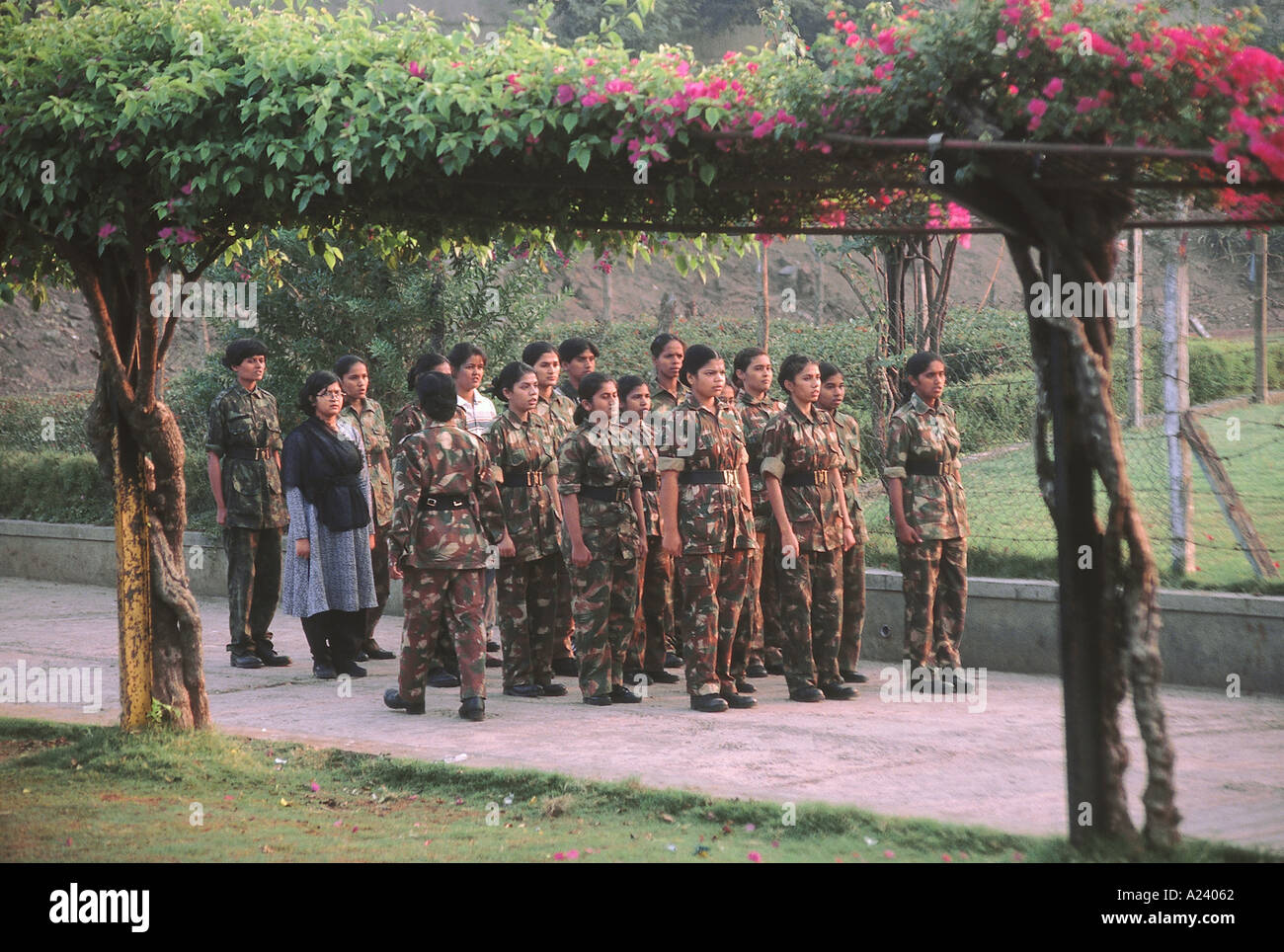 Soldiers at attention Stock Photo - Alamy