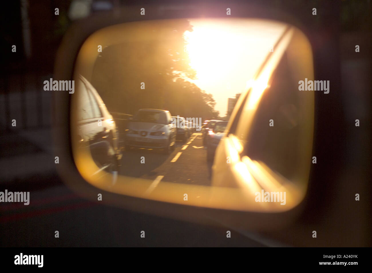 wing mirror reflection Stock Photo - Alamy