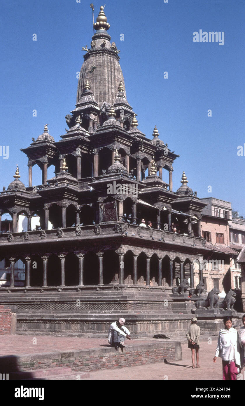 The Krishna Mandir temple. Durbar square. Patan, Kathmandu Valley Nepal ...