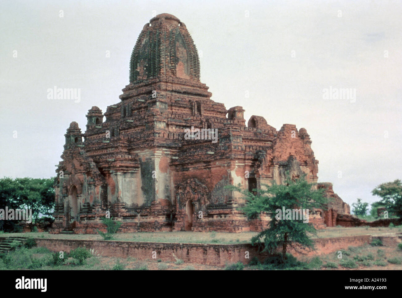 Thambula temple View from the south east Dated 1200 A D Pagan Burma ...