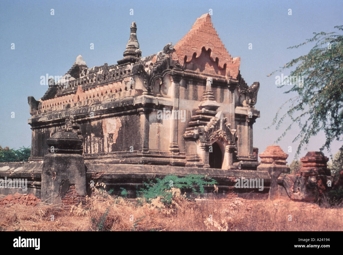 Upali Thein temple built by monk Upali. View from the south-east. Mid ...