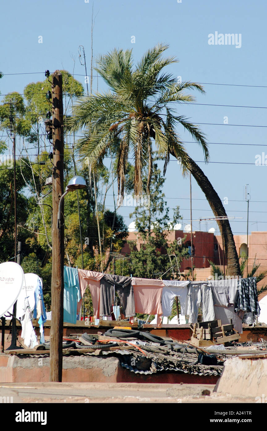 washing hanging in the sun Stock Photo - Alamy