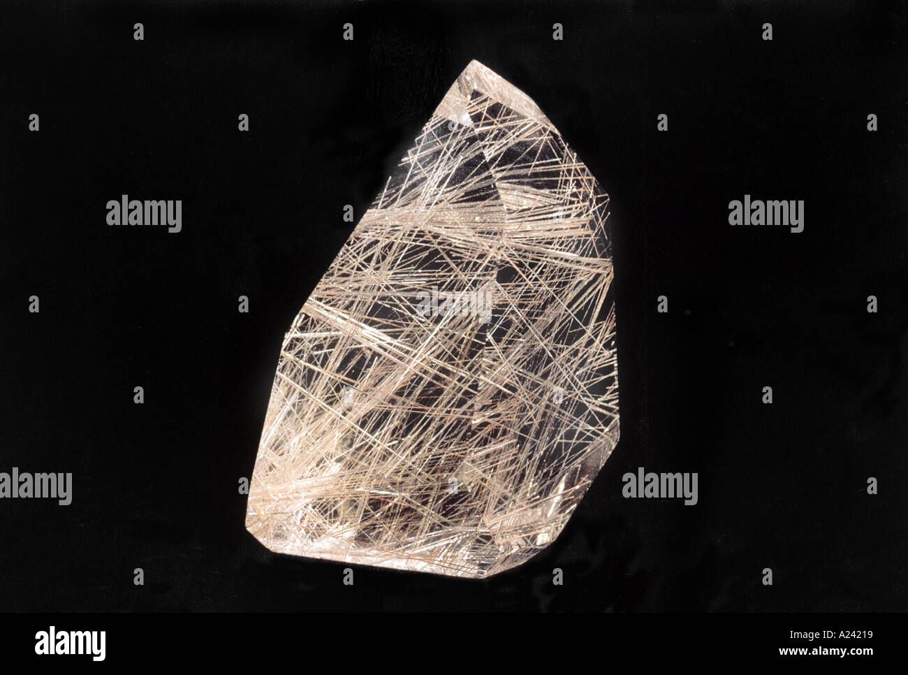 Rutilated quartz metallic golden gold stone geology rock gem gemstone ...