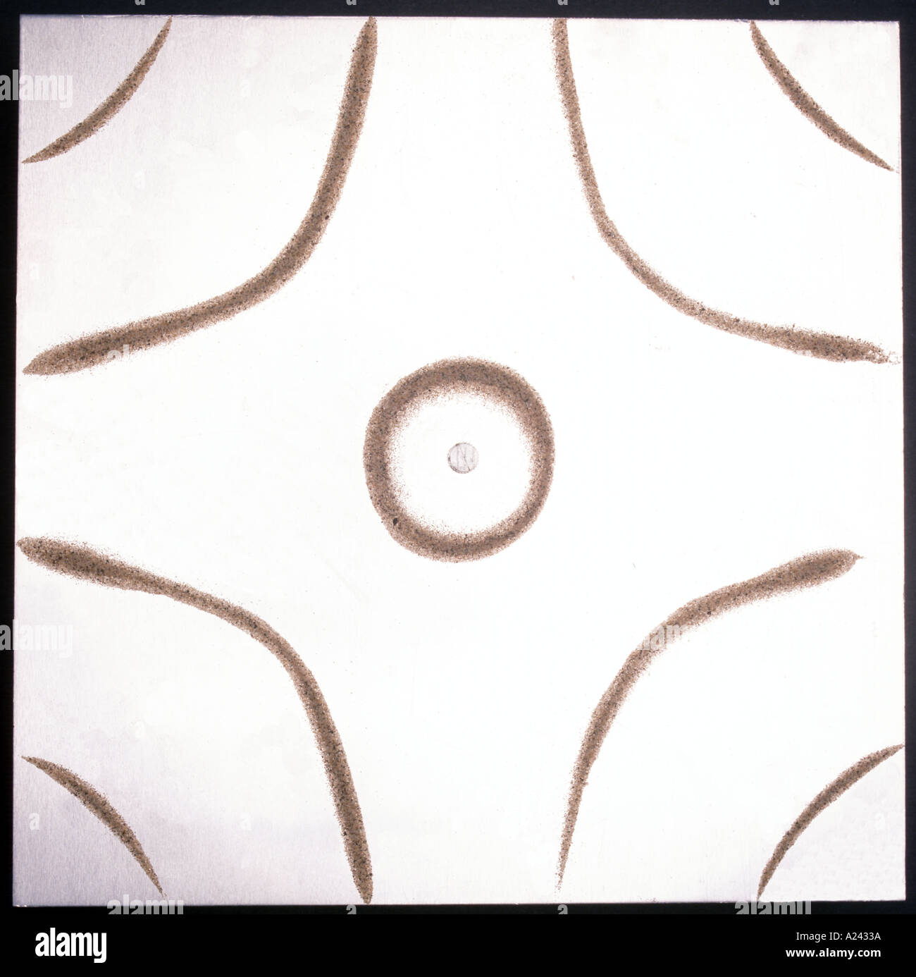 Chladni plate pattern 7 see also A24339 and A24344 Stock Photo - Alamy