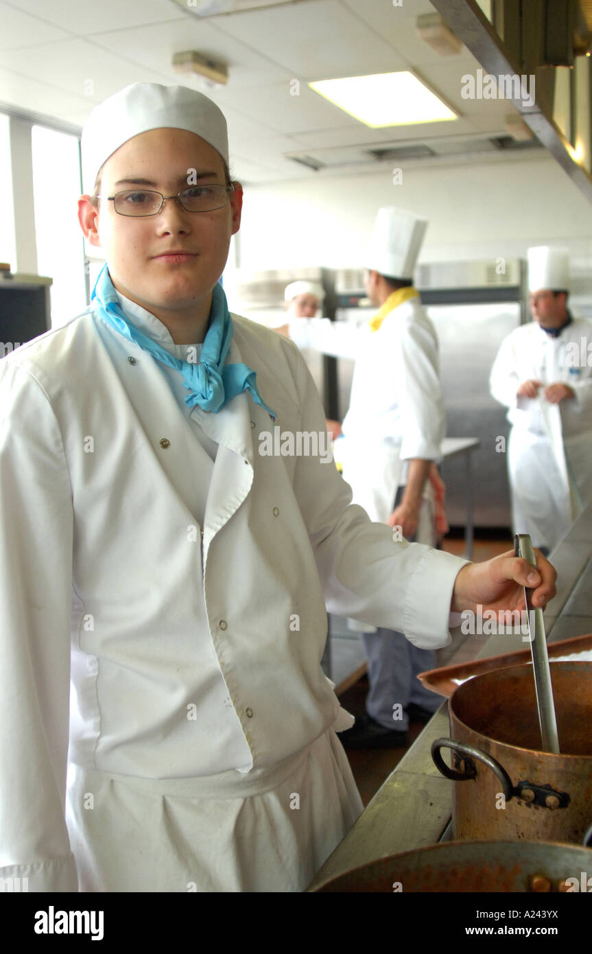 British young female student chef UK portrait Stock Photo - Alamy