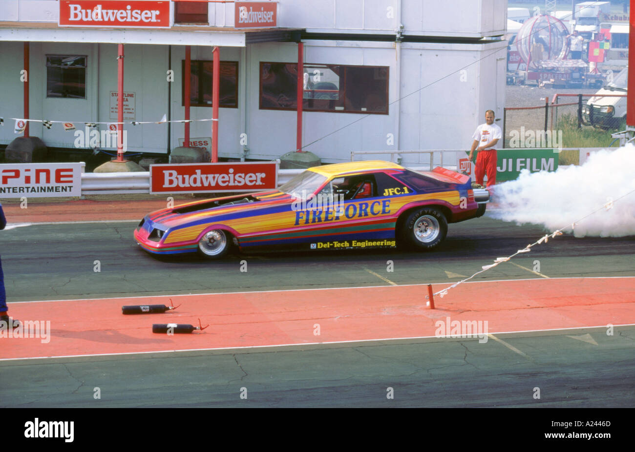 Dragster racing at santa pod hi-res stock photography and images - Alamy