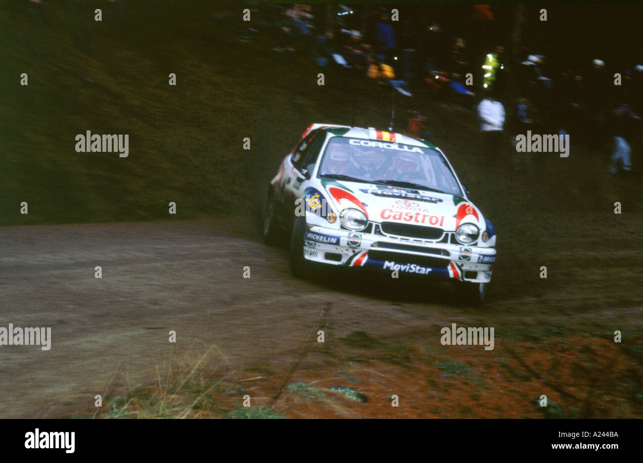 1999 Toyota Corolla wrc Carlos Sainz Network Q Rally Stock Photo - Alamy