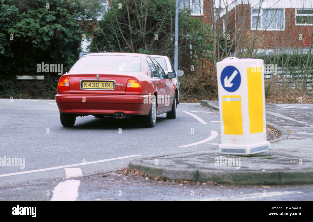 Keep Left Road Traffic Bollard Stock Photos & Keep Left Road Traffic ...