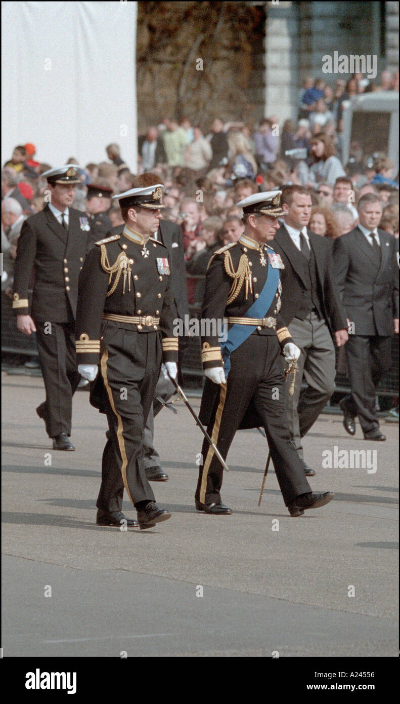 UK London 05 04 2002 Prince Andrew and Prince Charles L R in the ...