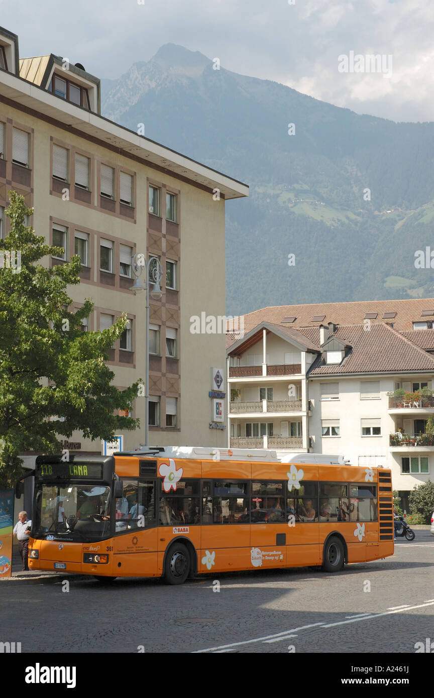 Local bus in the street Stock Photo - Alamy