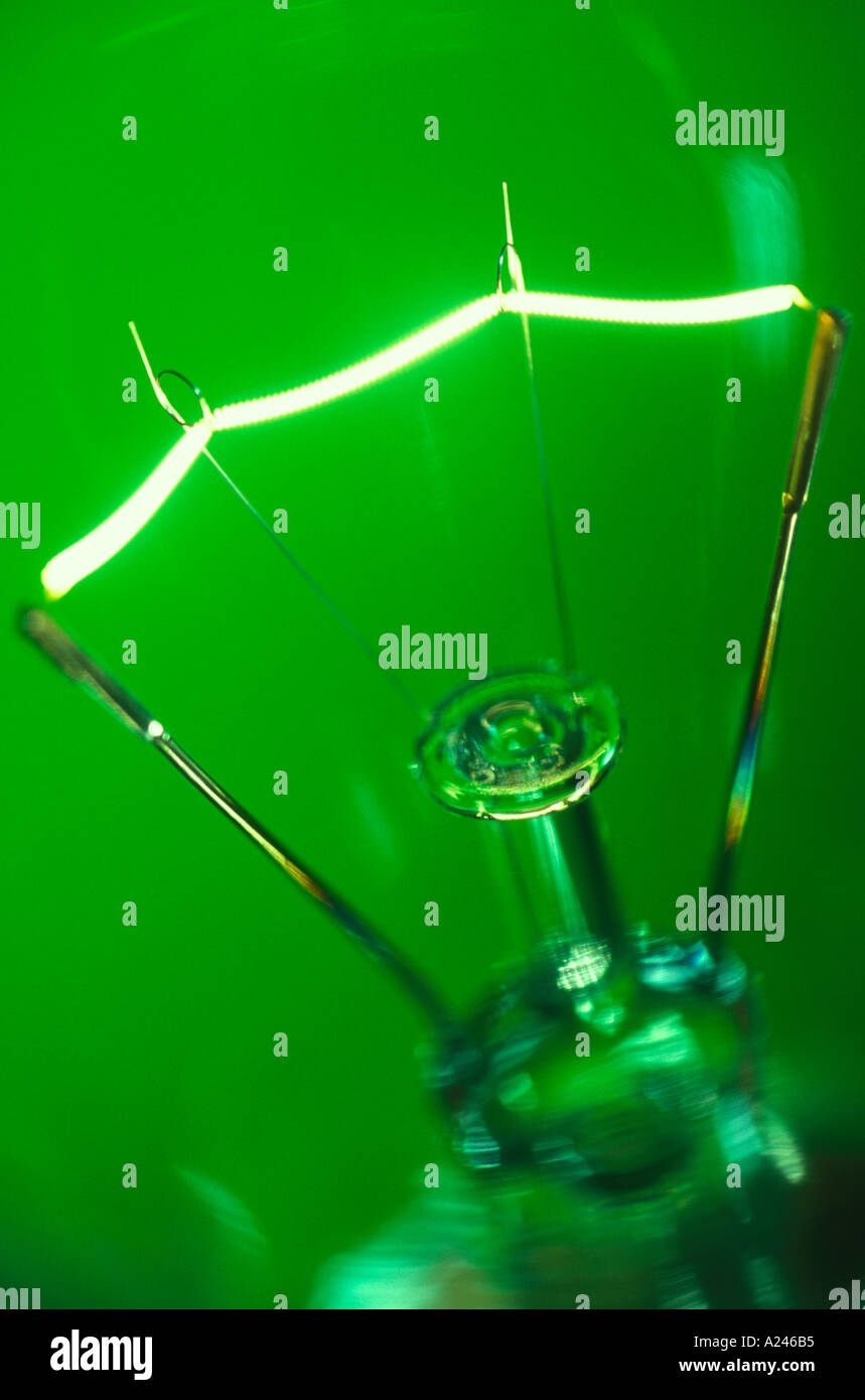 Light Bulb Filament Stock Photo - Alamy