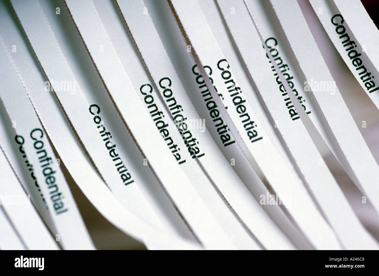 Confidential paper document shredder Stock Photo - Alamy